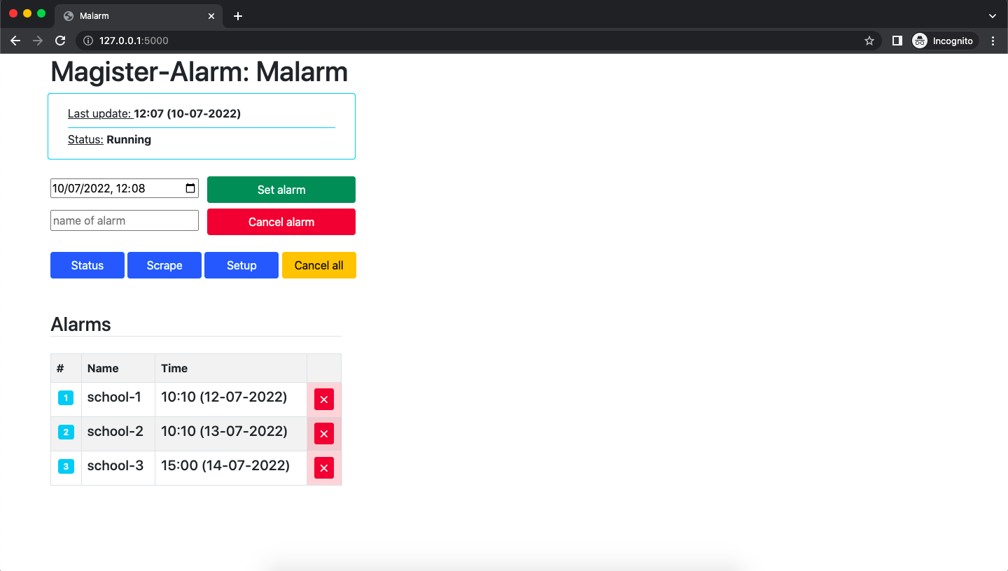 GitHub - quintwinthagen/magister-alarm-clock