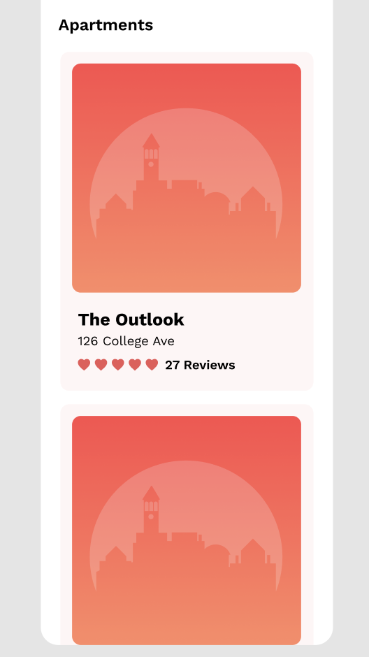 Mobile Layout For Apartment Cards · Issue 176 · Cornell Dticu Apts · Github