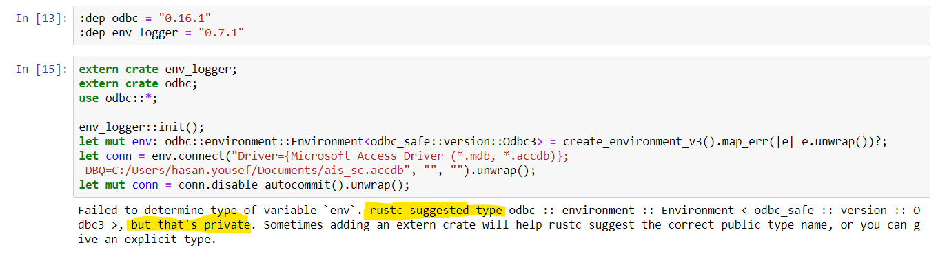 Rustc Suggested Type But Thats Private · Issue 99 · Evcxrevcxr · Github