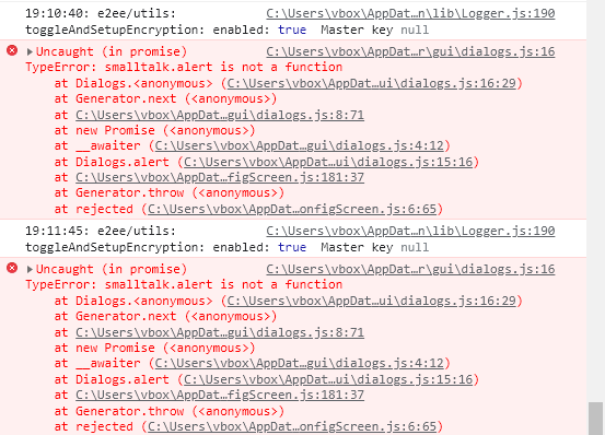 v2.10.4 Pre-release - "Enable encryption" button does not trigger encryption dialog · Issue ...