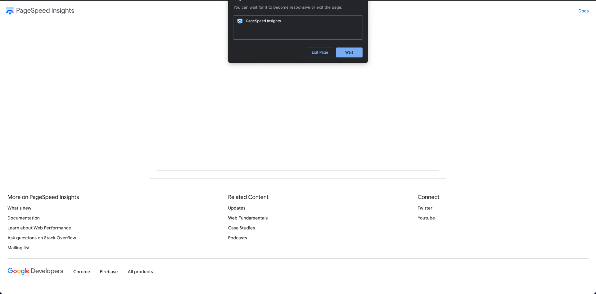 Pagespeed.web.dev becomes unresponsive when switching to Desktop tab · Issue #13570 ...