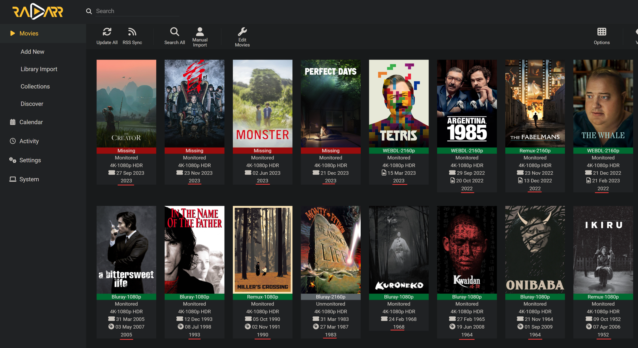 Problems with sorting · Issue #8662 · Radarr/Radarr · GitHub