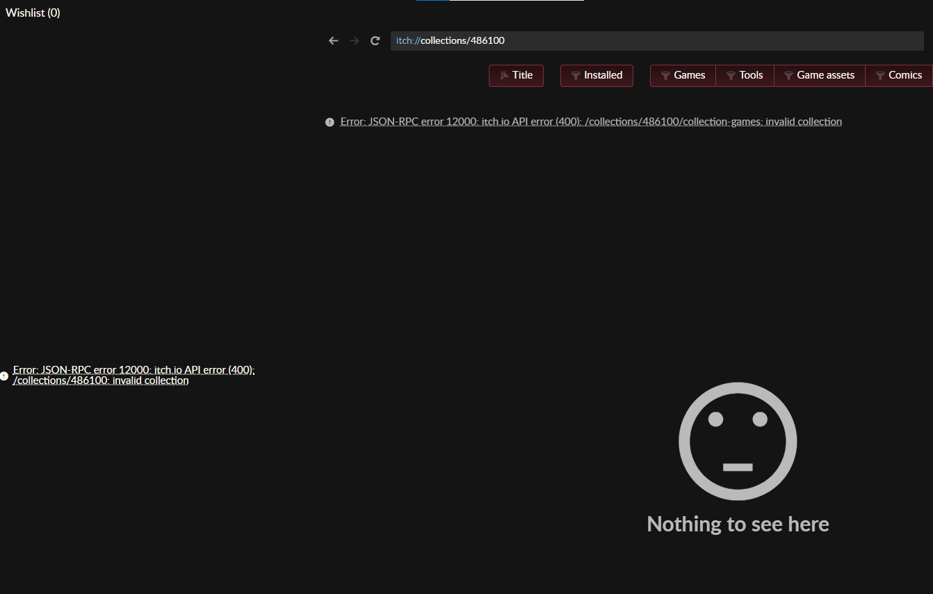 Deleted collections are still listed in itch desktop app · Issue #1141 · itchio/itch.io · GitHub
