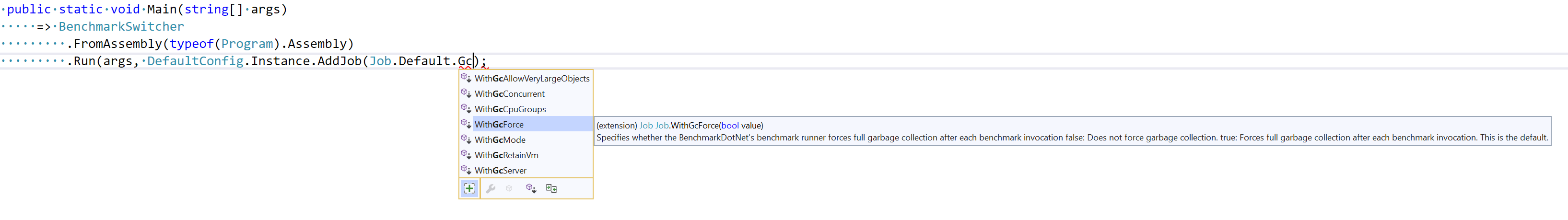 Possibility to turn off GC.Collect after each benchmark run · Issue #211 · dotnet ...