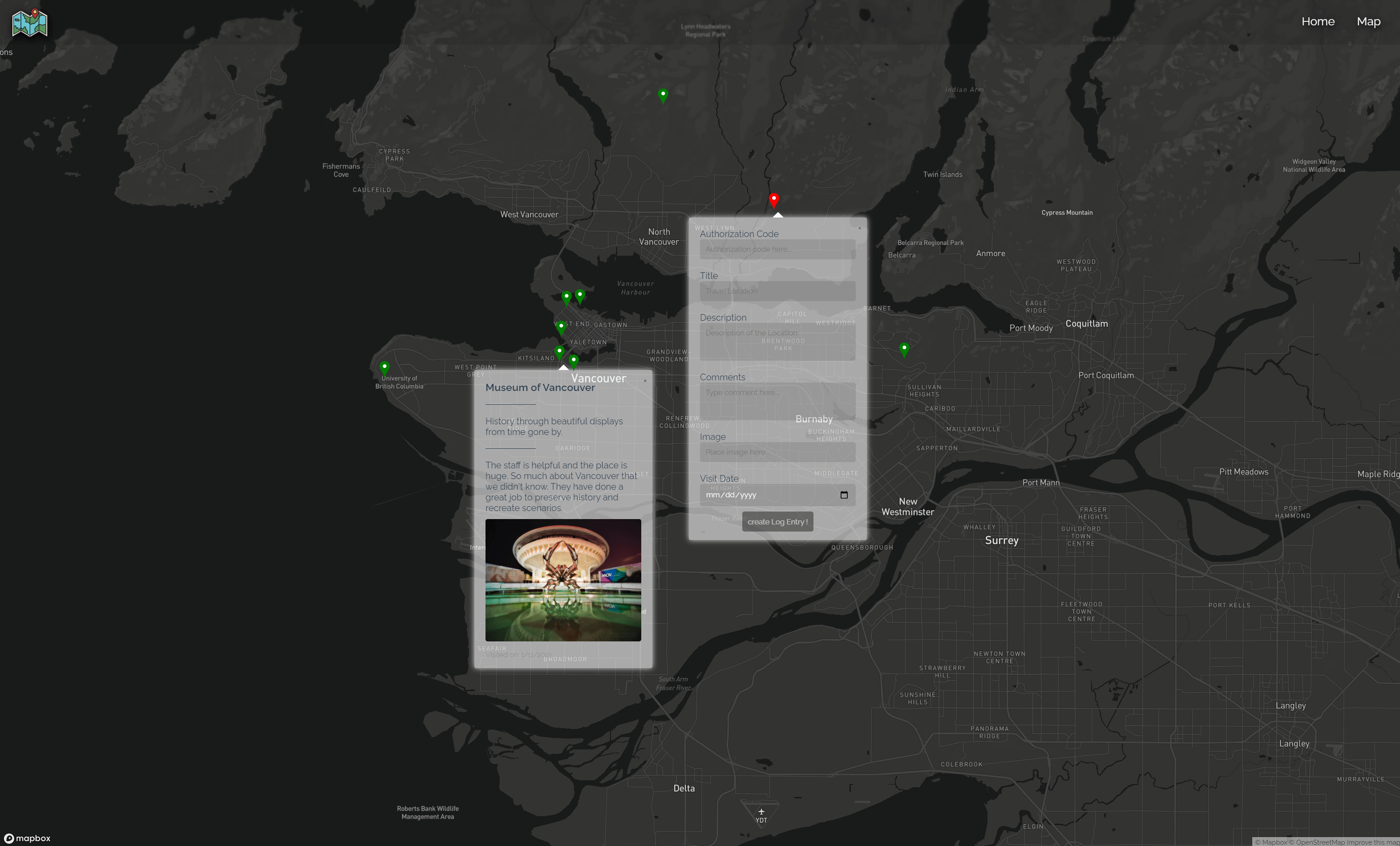 GitHub - fabdul88/TraveLog: MERN stack app that enables users to keep track of their travel ...