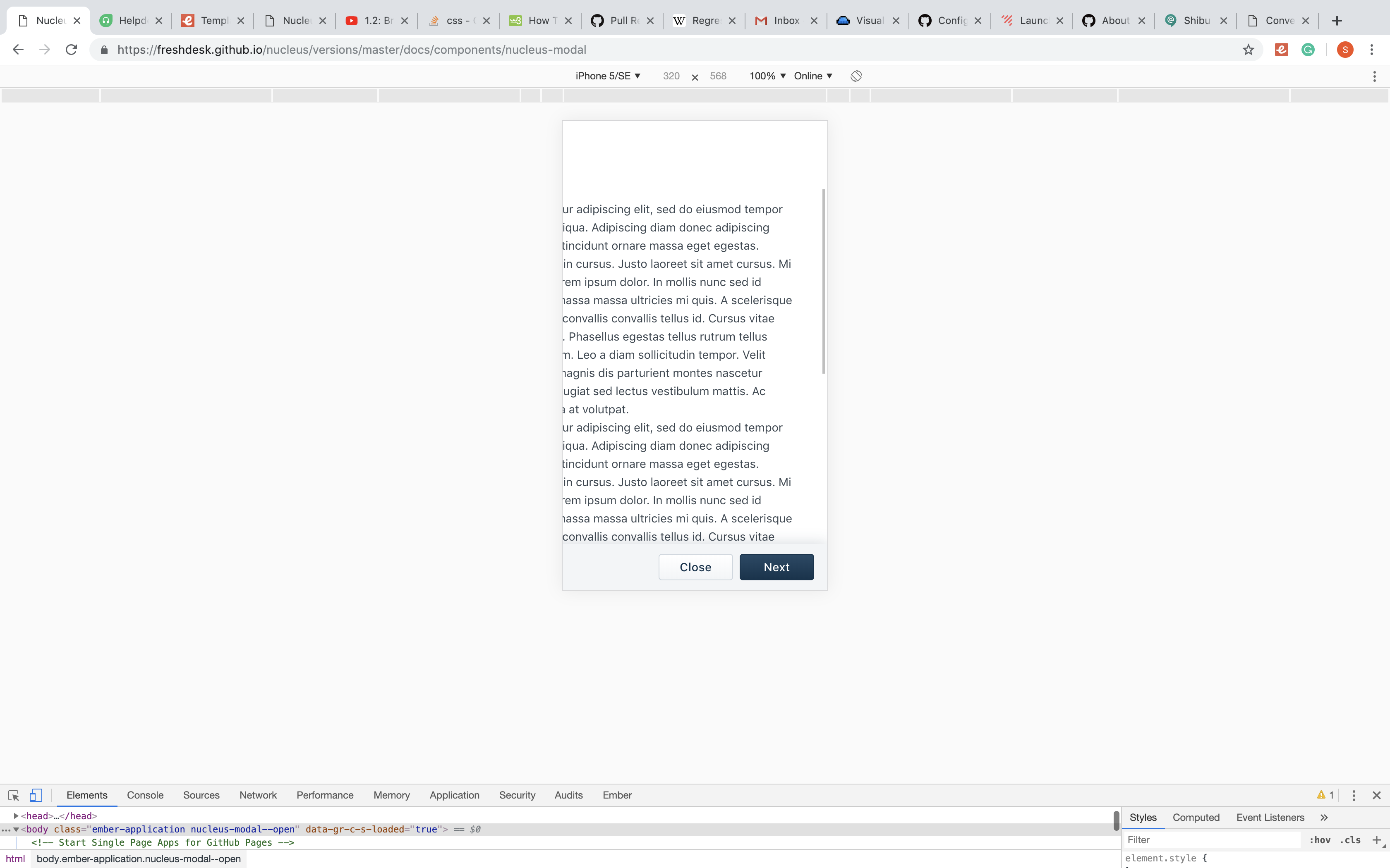 Responsive Design · Issue 97 · Freshworksnucleus · Github 