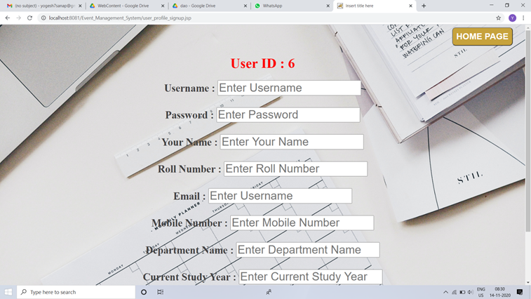 GitHub - yogesh7sanap/College-Event-Management-System: Third Year IT -DBMS Mini Project