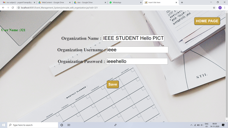 GitHub - yogesh7sanap/College-Event-Management-System: Third Year IT -DBMS Mini Project