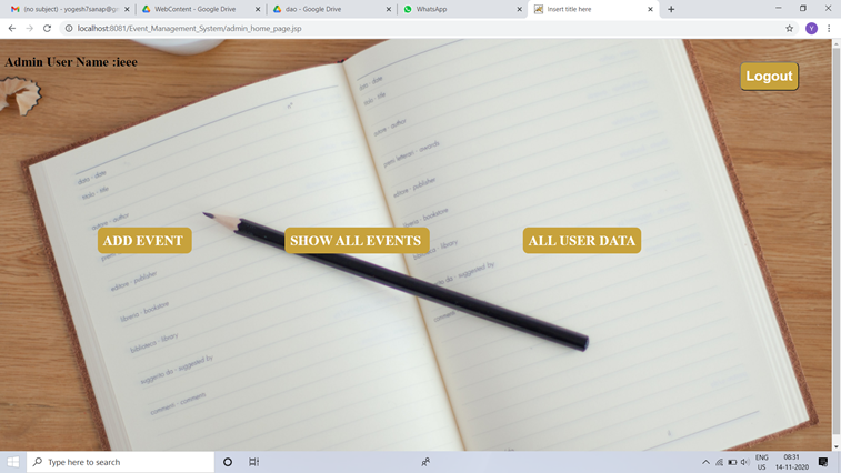 GitHub - yogesh7sanap/College-Event-Management-System: Third Year IT ...