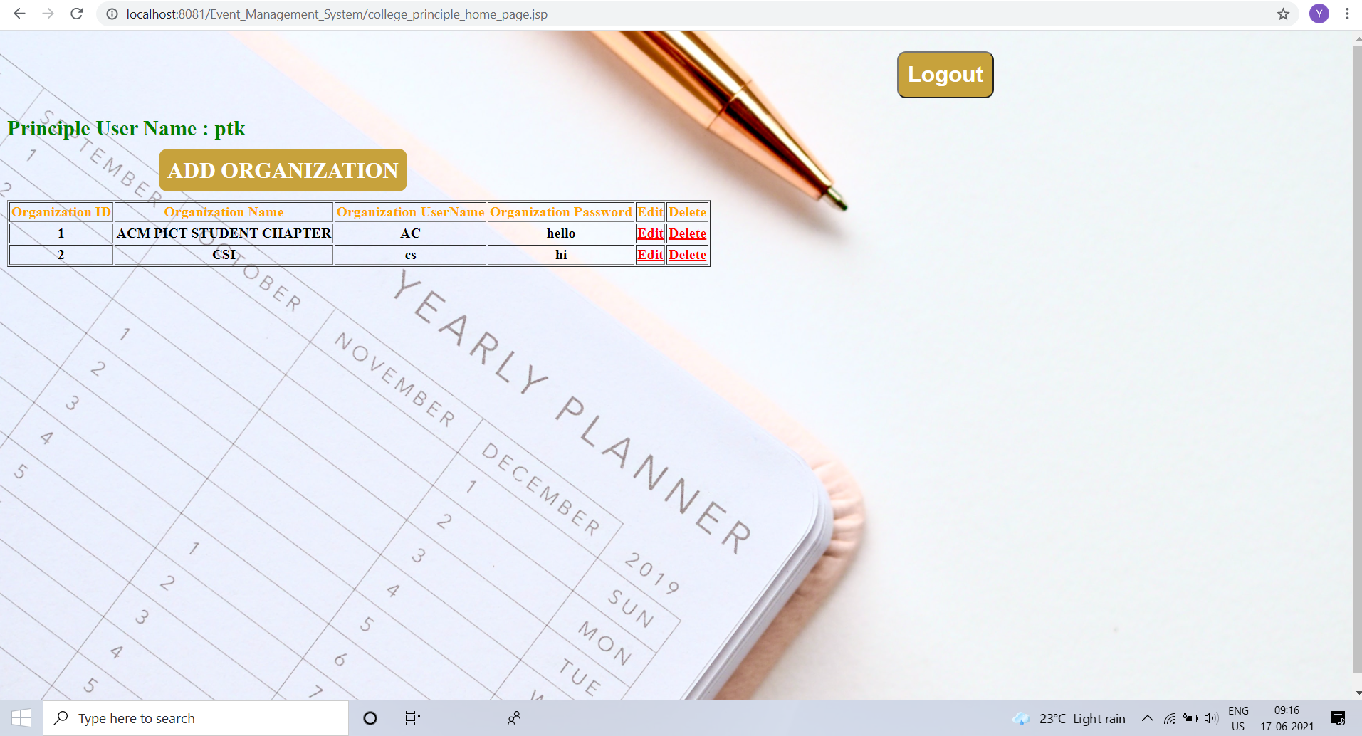 GitHub - yogesh7sanap/College-Event-Management-System: Third Year IT -DBMS Mini Project