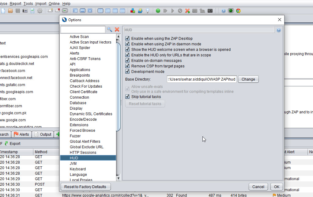 HUD mode cannot be enable · Issue #5813 · zaproxy/zaproxy · GitHub