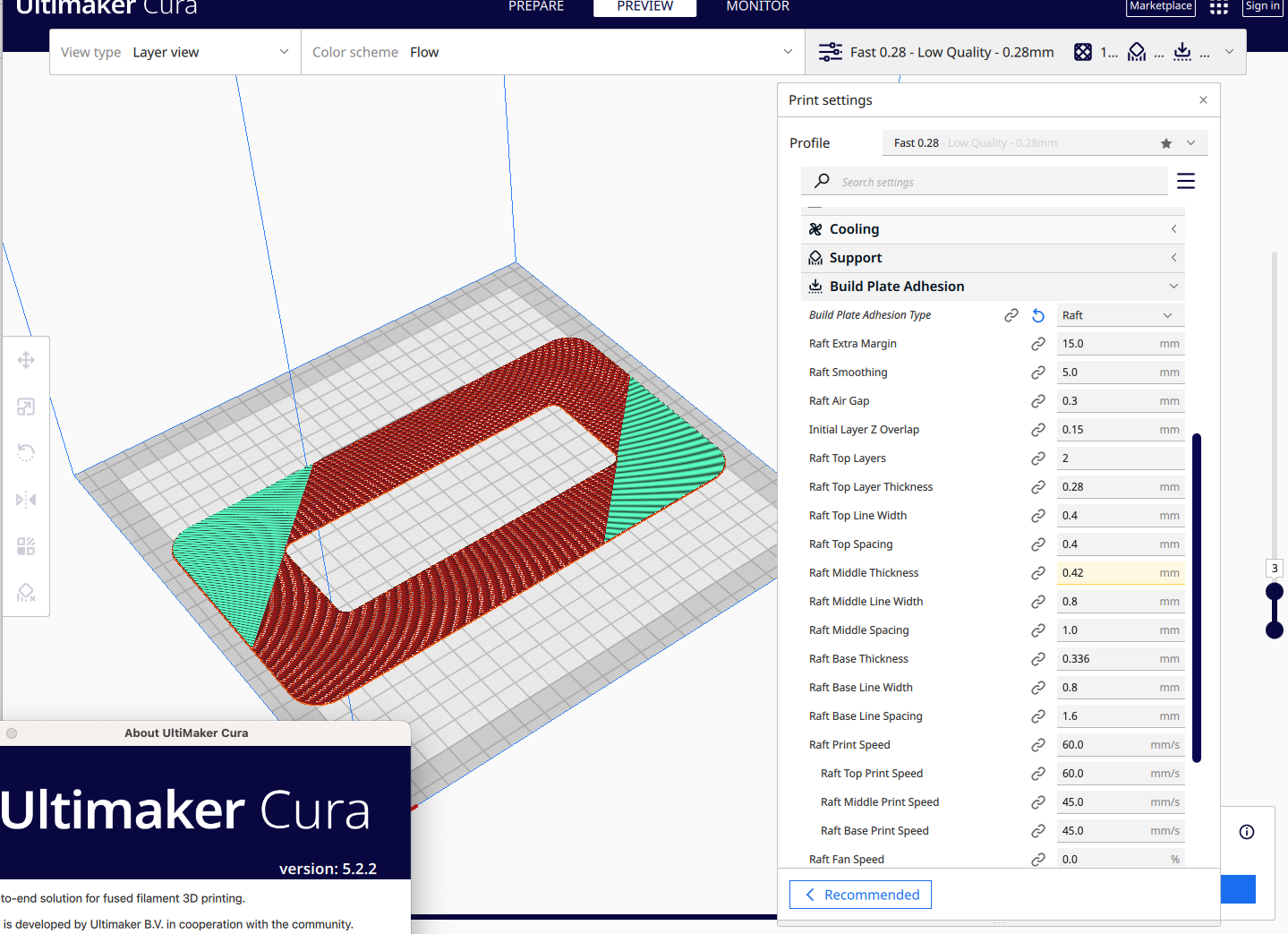 Raft does not print completely · Issue #12276 · Ultimaker/Cura · GitHub