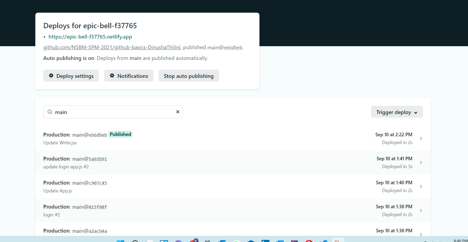 GitHub - NSBM-SPM-2021/github-basics-DinushaThilini: github-basics-DinushaThilini created by ...