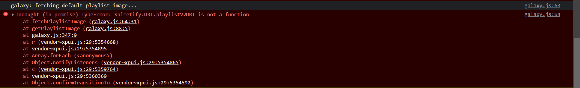 No fullscreen background for playlists · Issue #12 · harbassan/spicetify-galaxy · GitHub