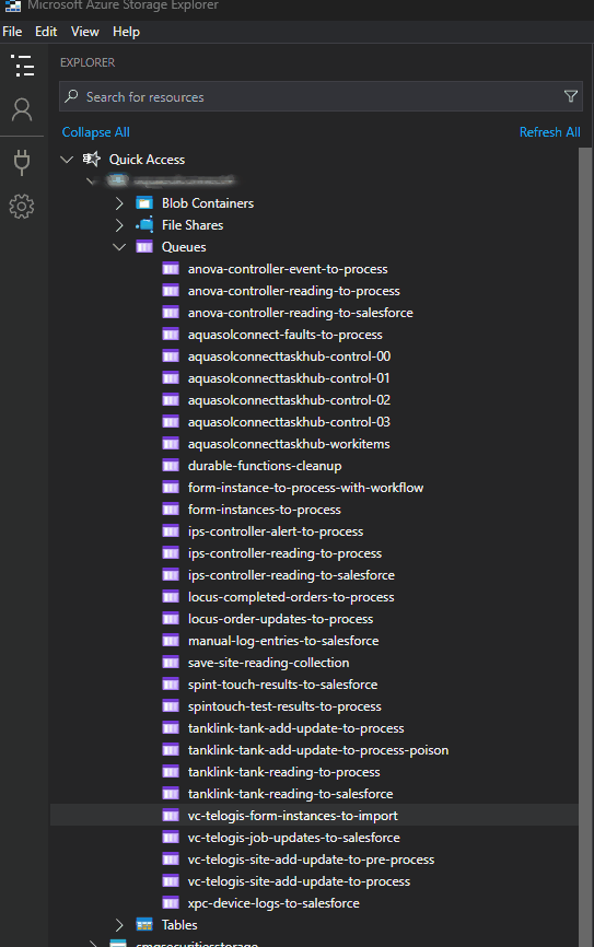 When deleting a queue the entire hierarchy of the storage account collapses · Issue #6393 ...
