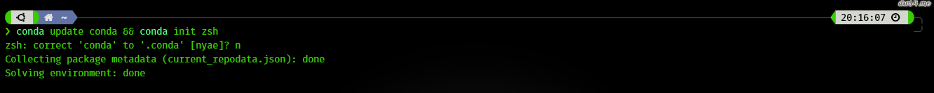 conda base env not automatically activating in zsh · Issue #8492 · conda/conda · GitHub