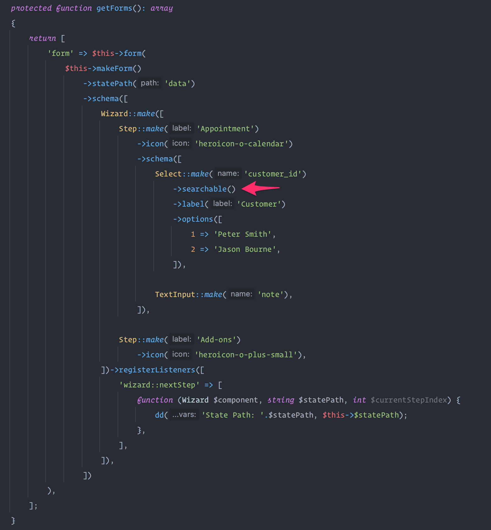 Searchable Select Not Outputting Value In Wizard On Page · Issue 9377 · Filamentphpfilament 7134