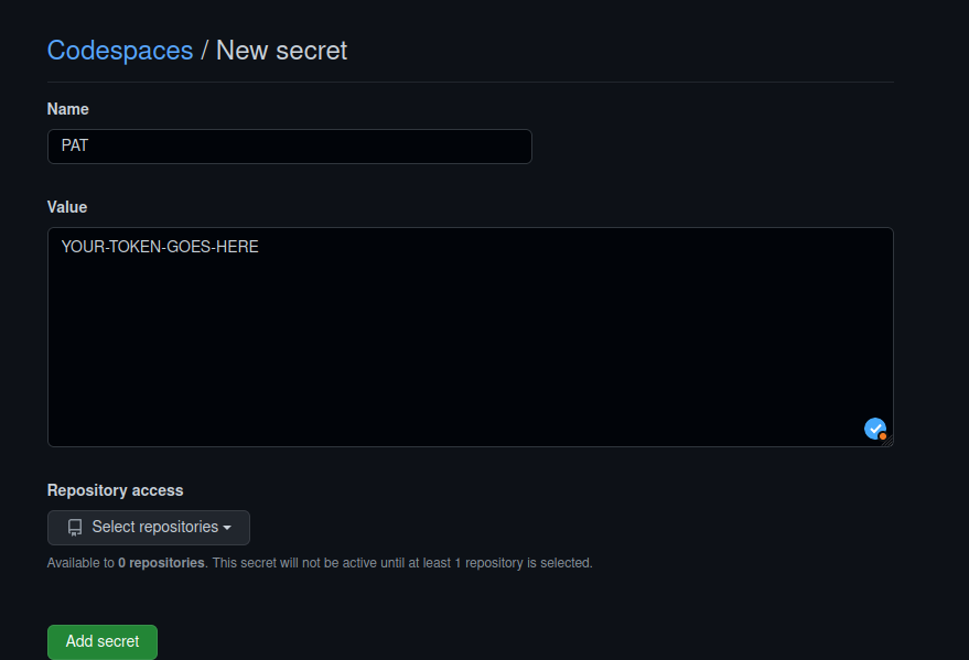 Pushing from Codespace on a repo where you aren't a collaborator · community · Discussion #7795 ...