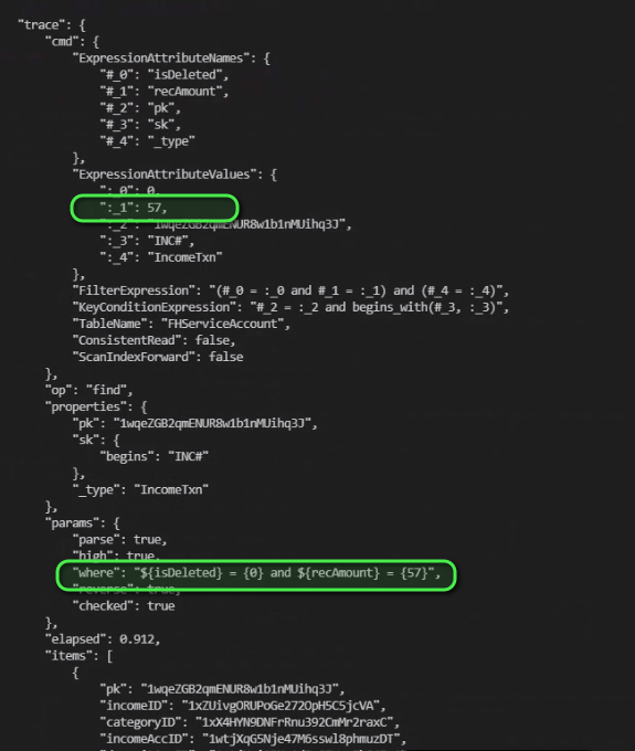 using where condition decimal numbers are treated as string · sensedeep dynamodb-onetable ...