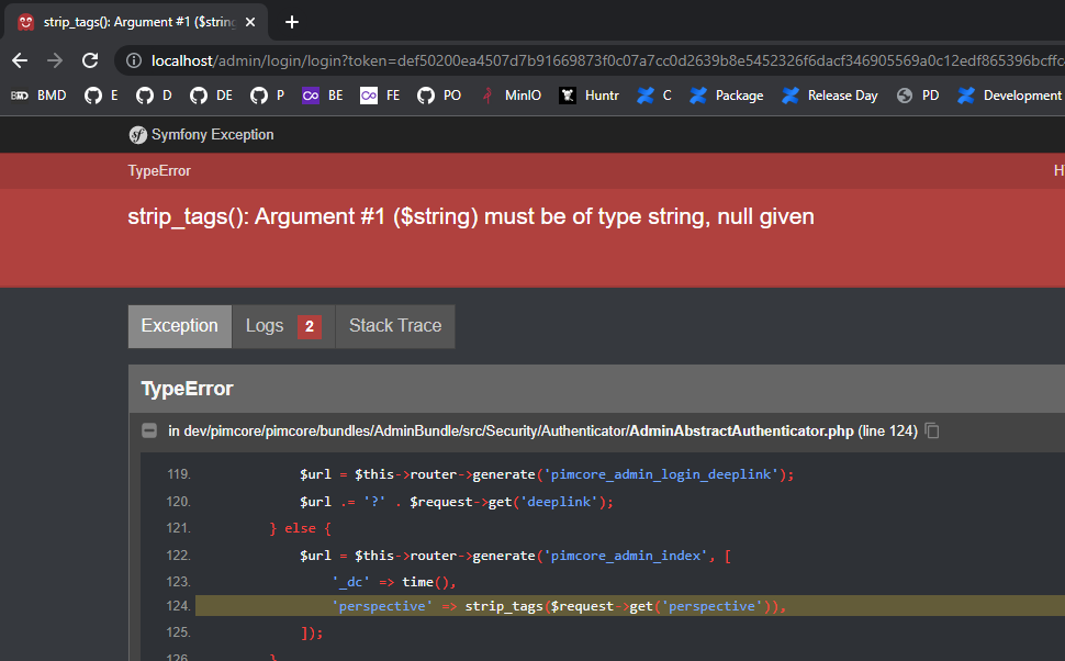 Bug Null Perspective When Logging In As Some Other User Or In Deeplinks · Issue 13723