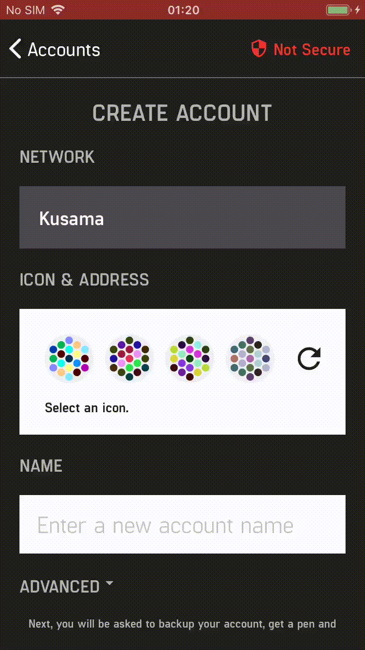 Height not aligned with address text and "select icon" · Issue #373 · novasamatech/parity-signer ...
