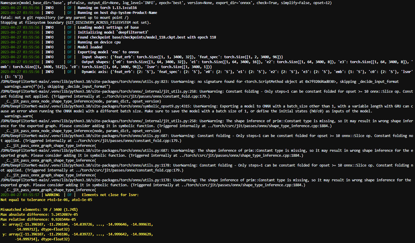 The output of onnx model · Issue #296 · Rikorose/DeepFilterNet · GitHub