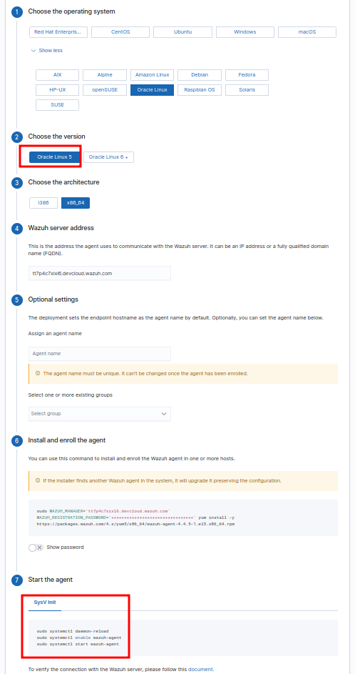 The Command Indicated In The Wui To Start The Agent On Oracle Linux Is Incorrect · Issue 5713