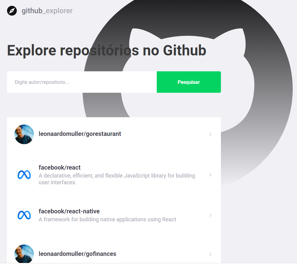 GitHub - leonaardomuller/github-explorer