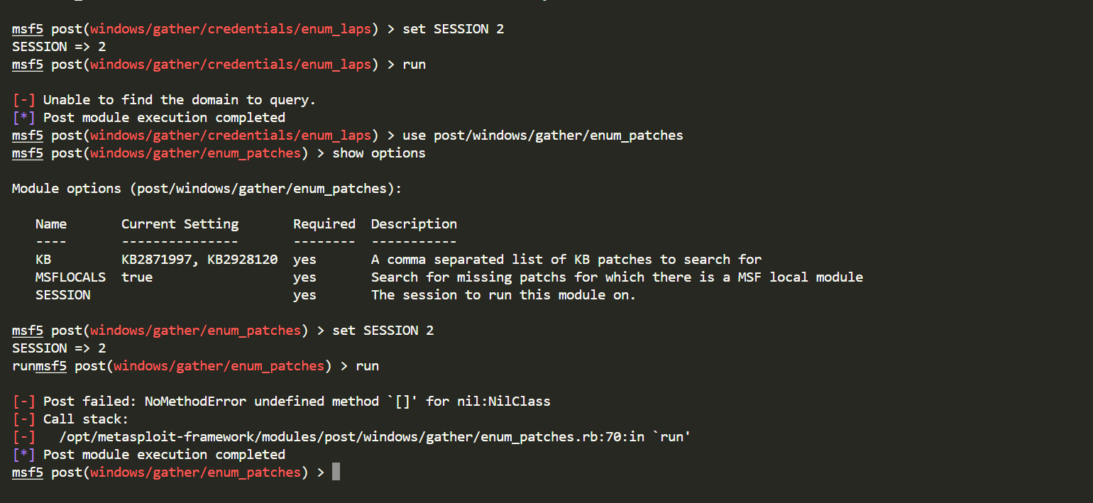 Metasploit Hardwarebridge (Post failed: NoMethodError undefined method `[]' for nil:NilClass ...