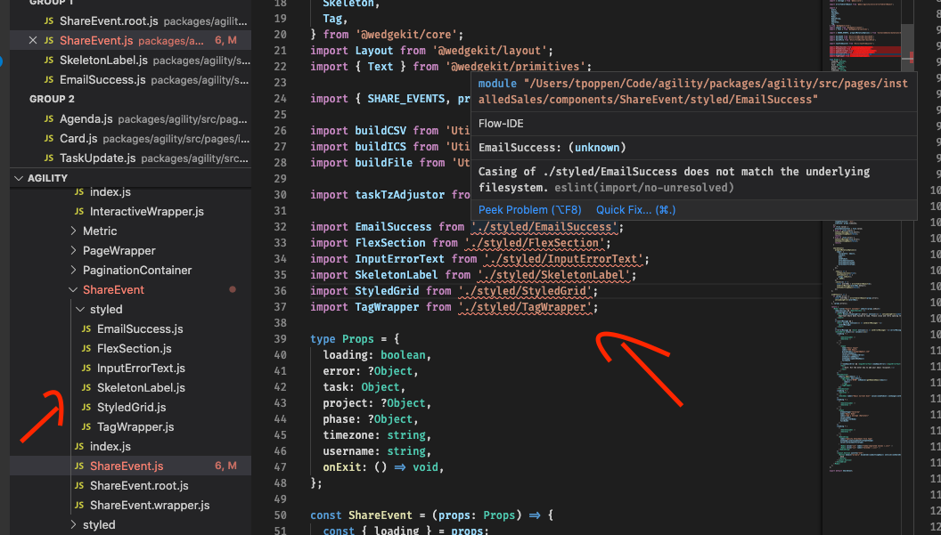 "Casing of {file path} does not match the underlying filesystem" Mac · Issue #1130 · microsoft ...