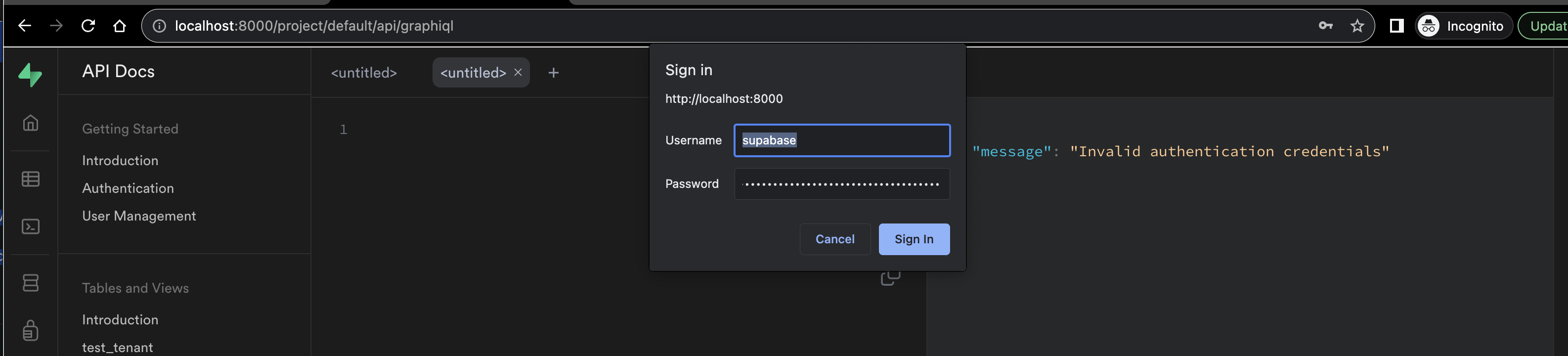 Basic Auth on sudio:3000 config causes authentication failure in Graphiql · Issue #17149 ...