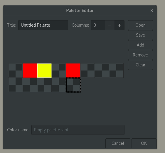 Palette editor gets confused with duplicate colors · Issue #922 · mypaint/mypaint · GitHub