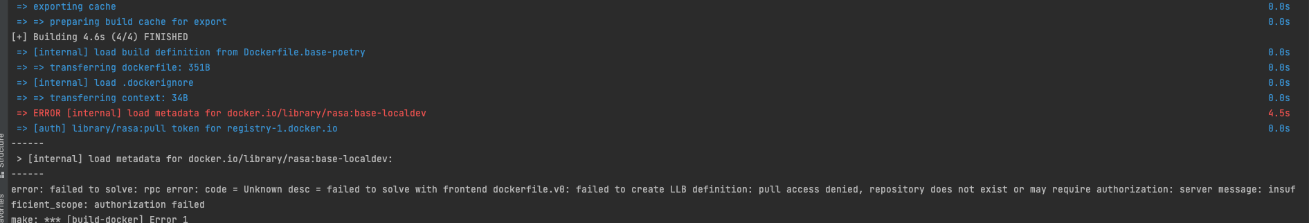 Building docker image of Rasa failed with MacBook Air M1 · Issue #9199 · RasaHQ/rasa · GitHub
