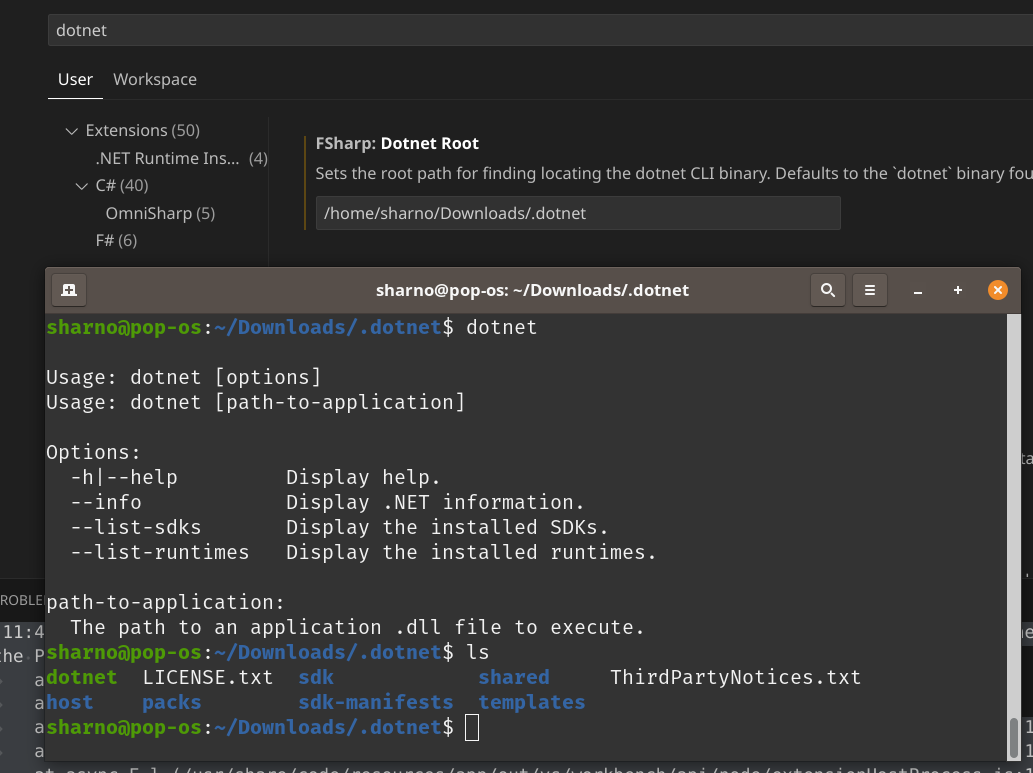 "Not in a F# project (Still loading...)", but the folder is a dotnet ...