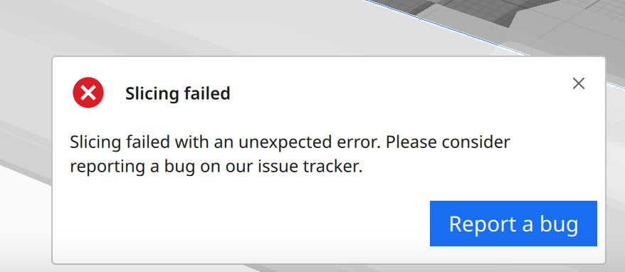 Failed to Slice · Issue #15286 · Ultimaker/Cura · GitHub