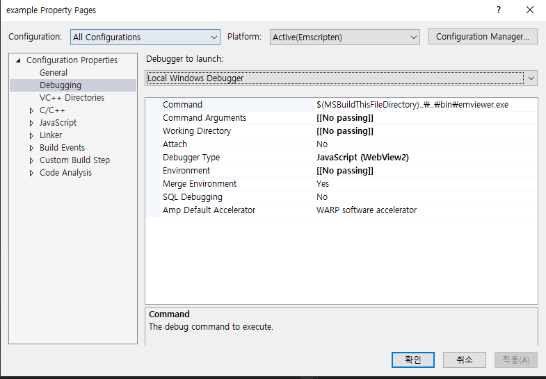 Visual Studio WebView2 Debugger, cannot pass arguments · Issue #117 · MicrosoftEdge ...