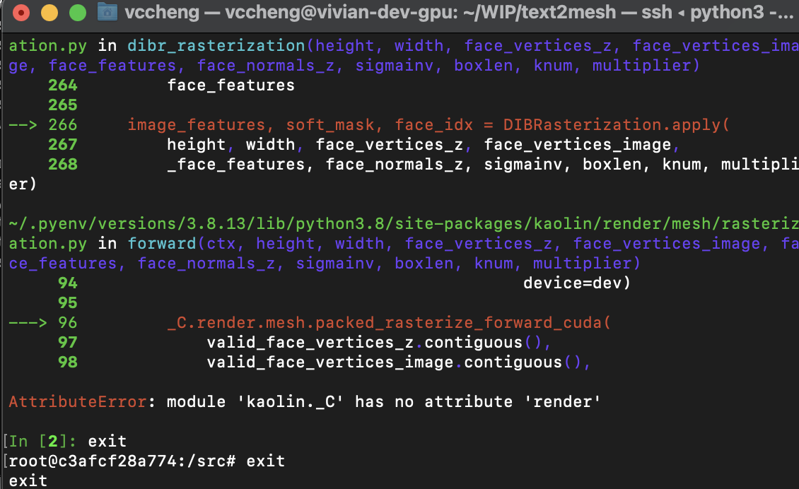 module 'kaolin._C' has no attribute 'render' · Issue #578 · NVIDIAGameWorks/kaolin · GitHub