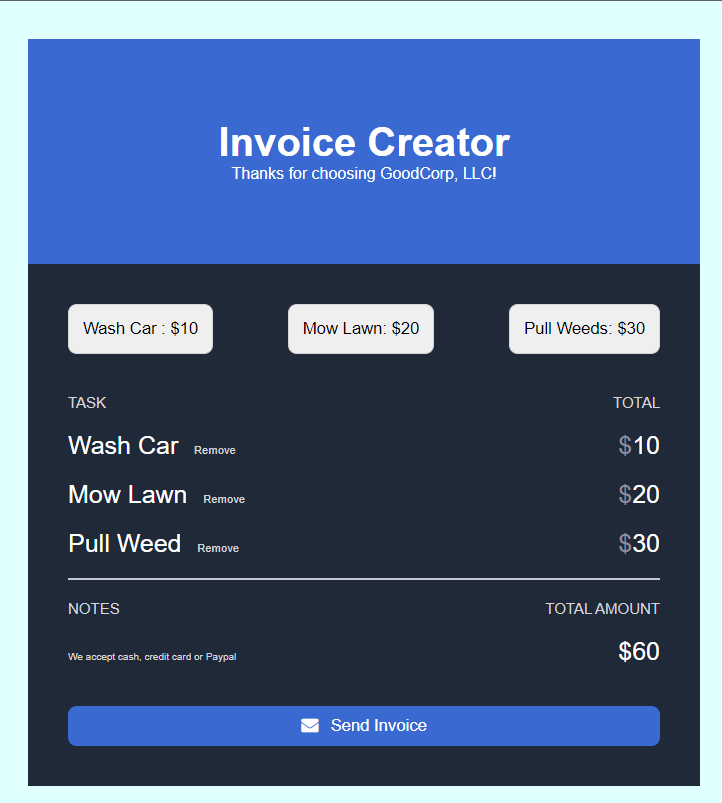 GitHub - Shubh1028/Invoice-Creator
