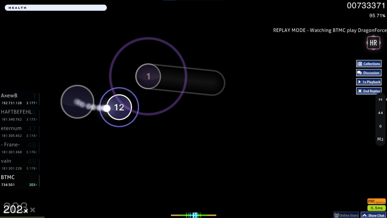 Hit circle overlap inconsistent on stable and lazer for this skin ...