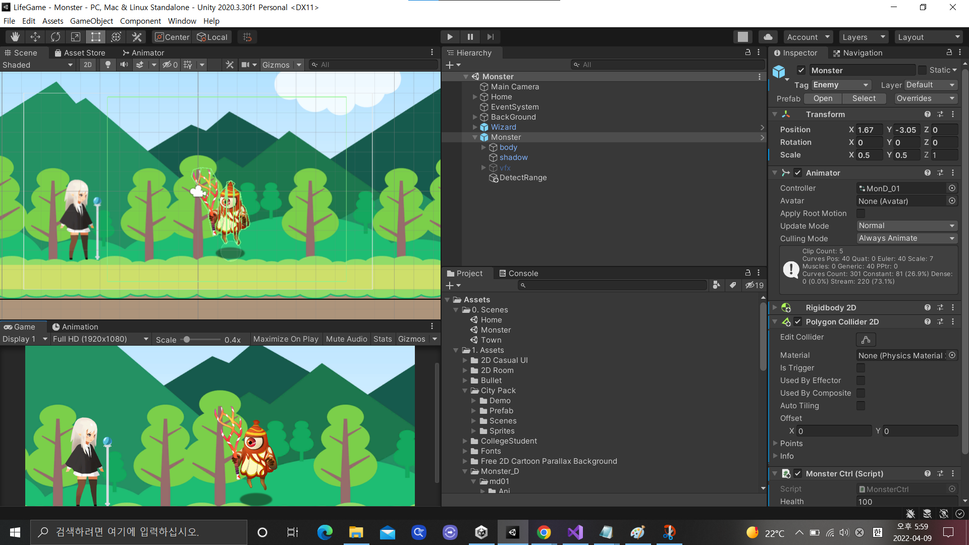 GitHub - MIN-JU-CHO/LifeGame: This is Unity 2D Game to practice