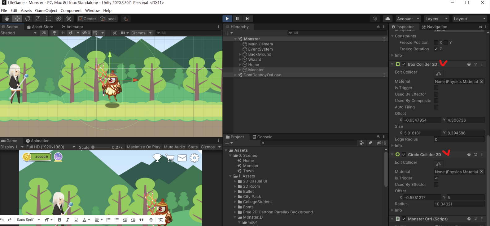 GitHub - MIN-JU-CHO/LifeGame: This is Unity 2D Game to practice