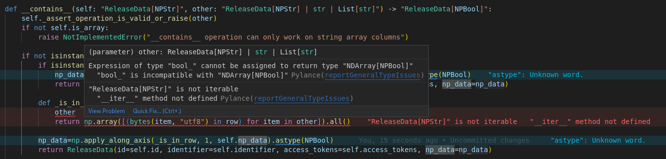 Pyright forgets that a type has gotten narrowd · Issue #3594 · microsoft/pyright · GitHub