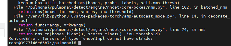 while trying to perform lung nodule detection (task Luna16) using "detect/engine/scripts/nodule ...