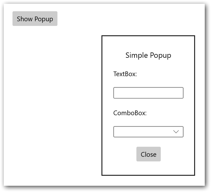 Compact mode sizing applied only first time for the popup controls ...