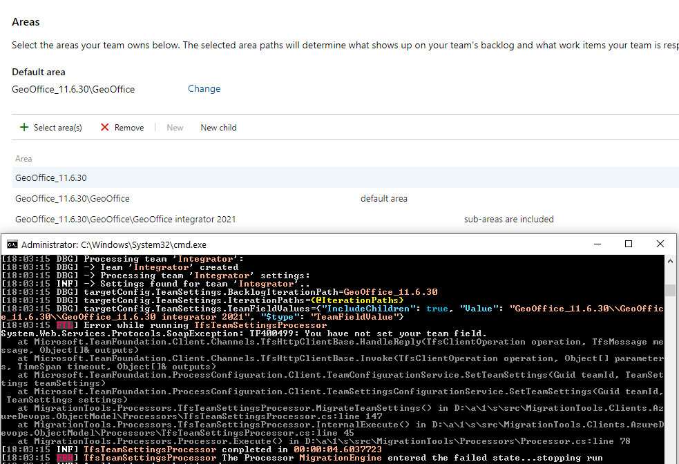 TF400499 When trying to migrate teams with settings · Issue #429 · nkdAgility/azure-devops ...