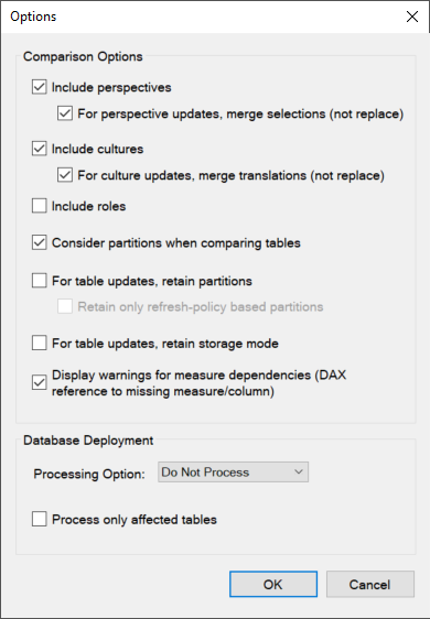 BISM Normalizer extremely slow displaying differences for a table with ...