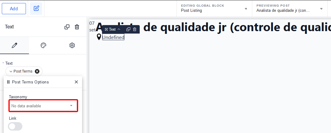 Global Blocks - post terms not working · Issue #354 · soflyy/breakdance-bugs · GitHub