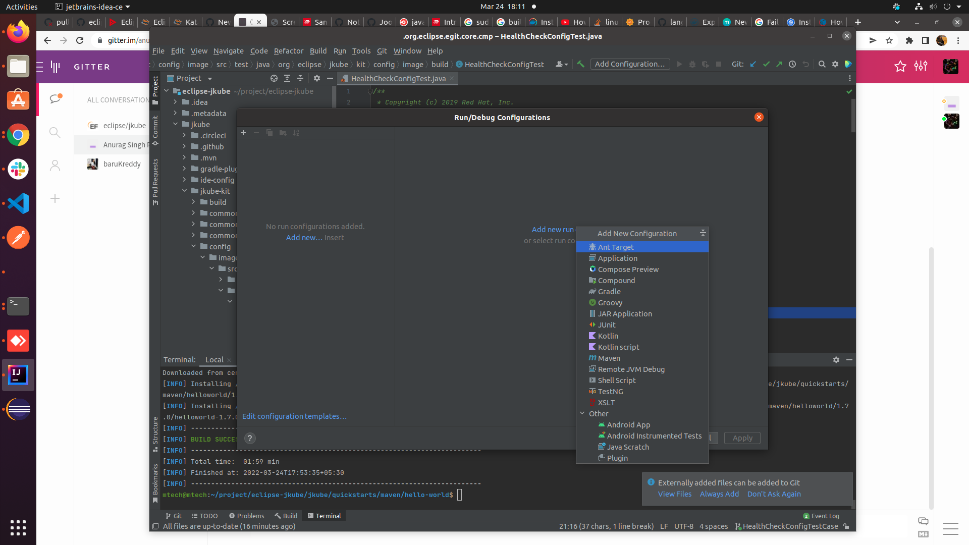 Try To Run Healthcheckconfigtest Class Or File · Issue 1393 · Eclipse Jkube · Github