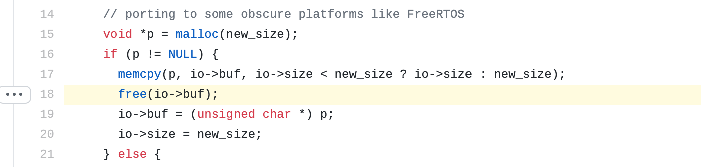 libasan error in line 18 of iobuf.c · Issue #1249 · cesanta/mongoose · GitHub