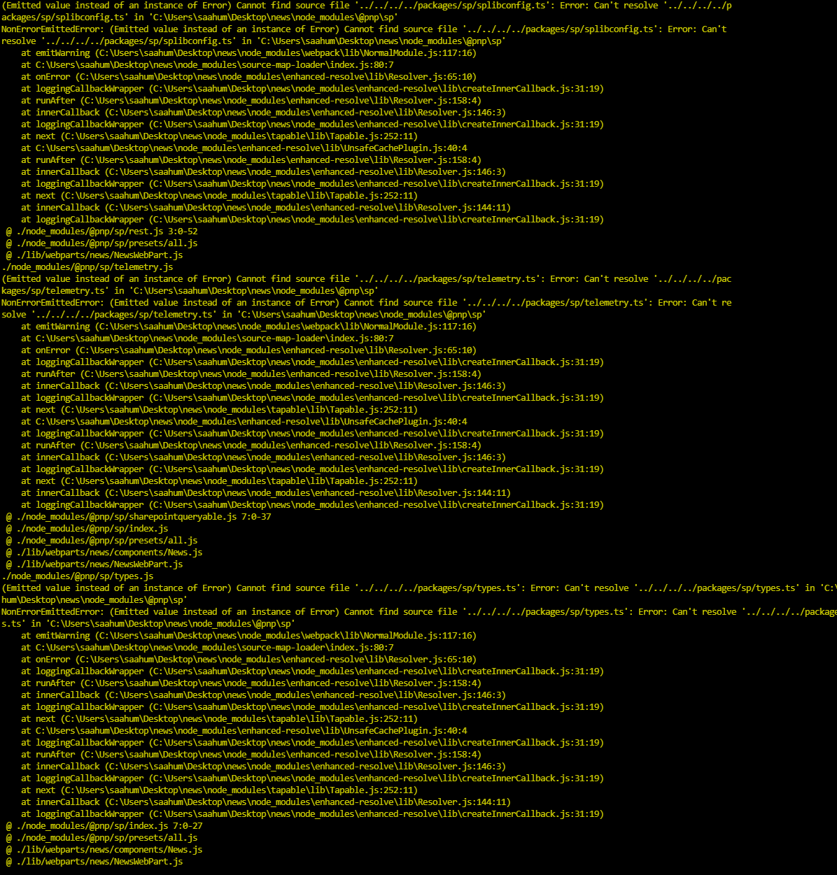 Warnings using PnPJS V2 (^2.11.0) targeting SPFx 1.4.1 (SharePoint 2019) · Issue #1965 · pnp ...